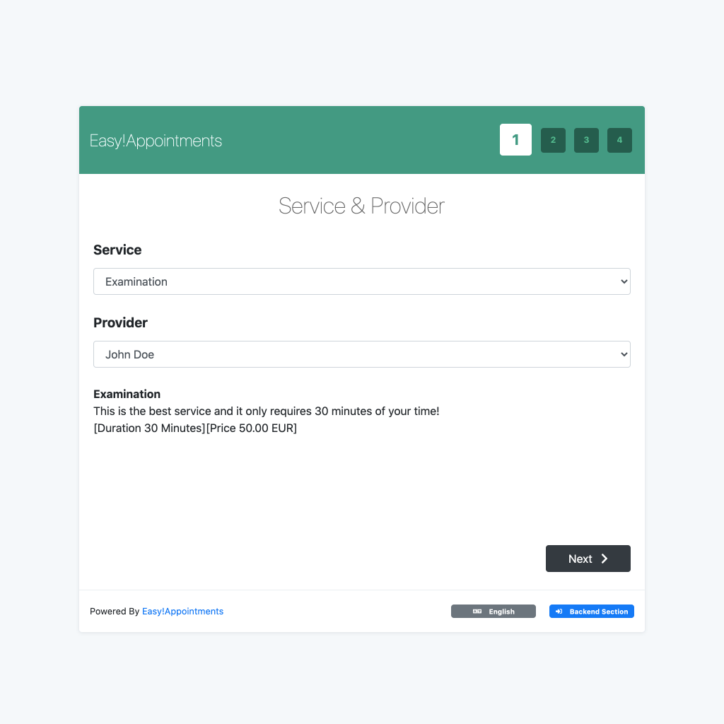 Easy!Appointments – Open Source Appointment Scheduler